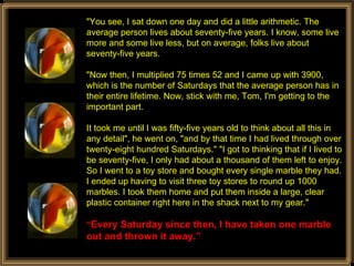 A THOUSAND MARBLES | PPT