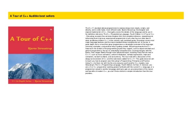 A Tour Of C++ 4th Edition Pdf