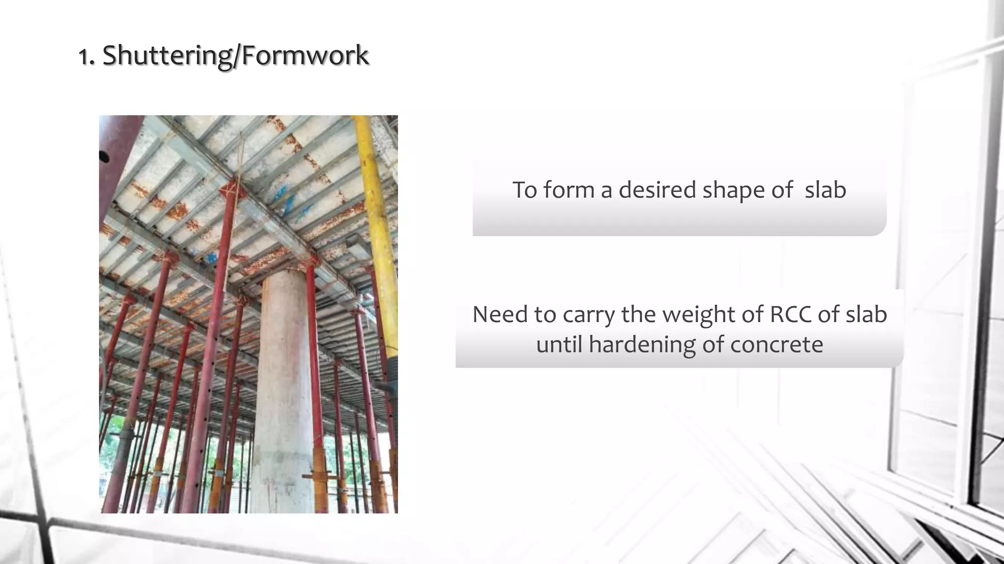 Presentation on construction process and Classification of slab | PPTX