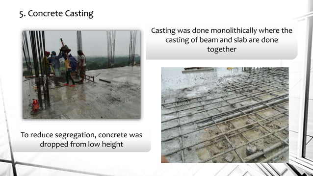Presentation on construction process and Classification of slab | PPTX