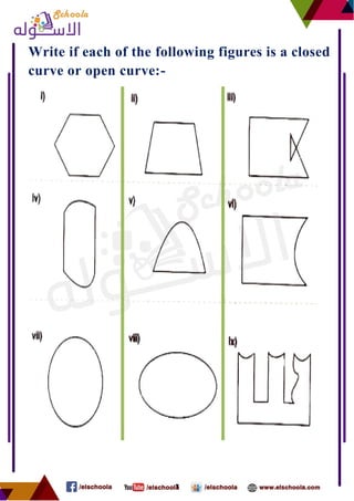 Exercises -Open Curve And Closed Curve | PDF | Drawing and Sketching ...