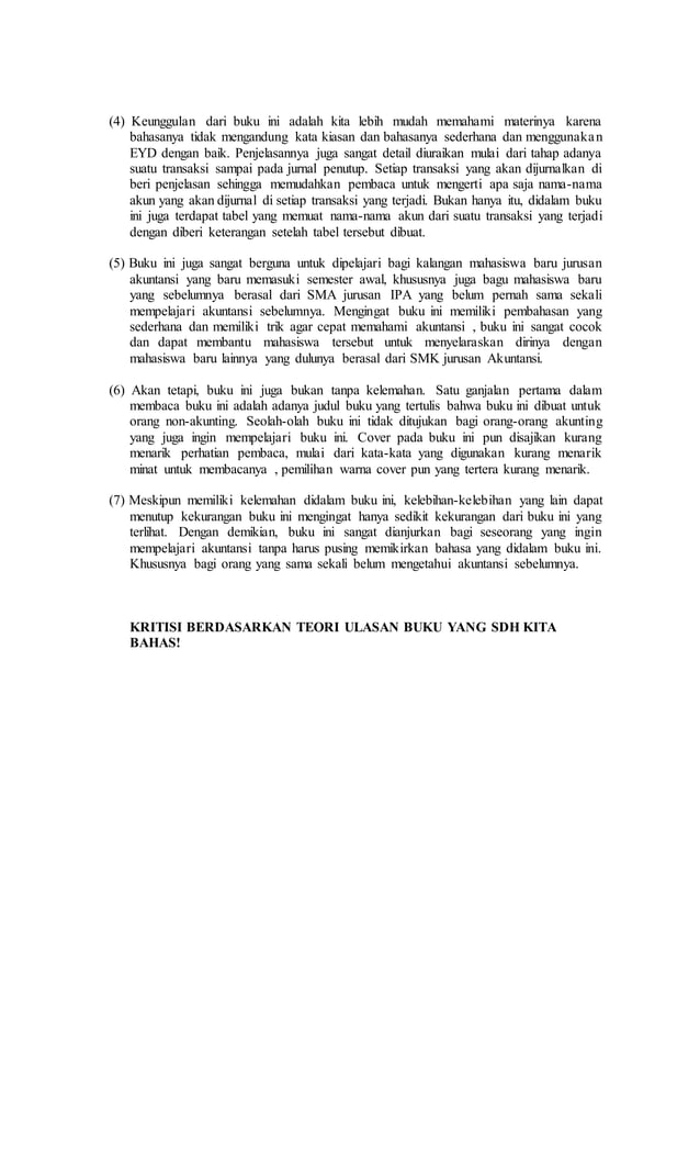 A ulasan buku | DOCX