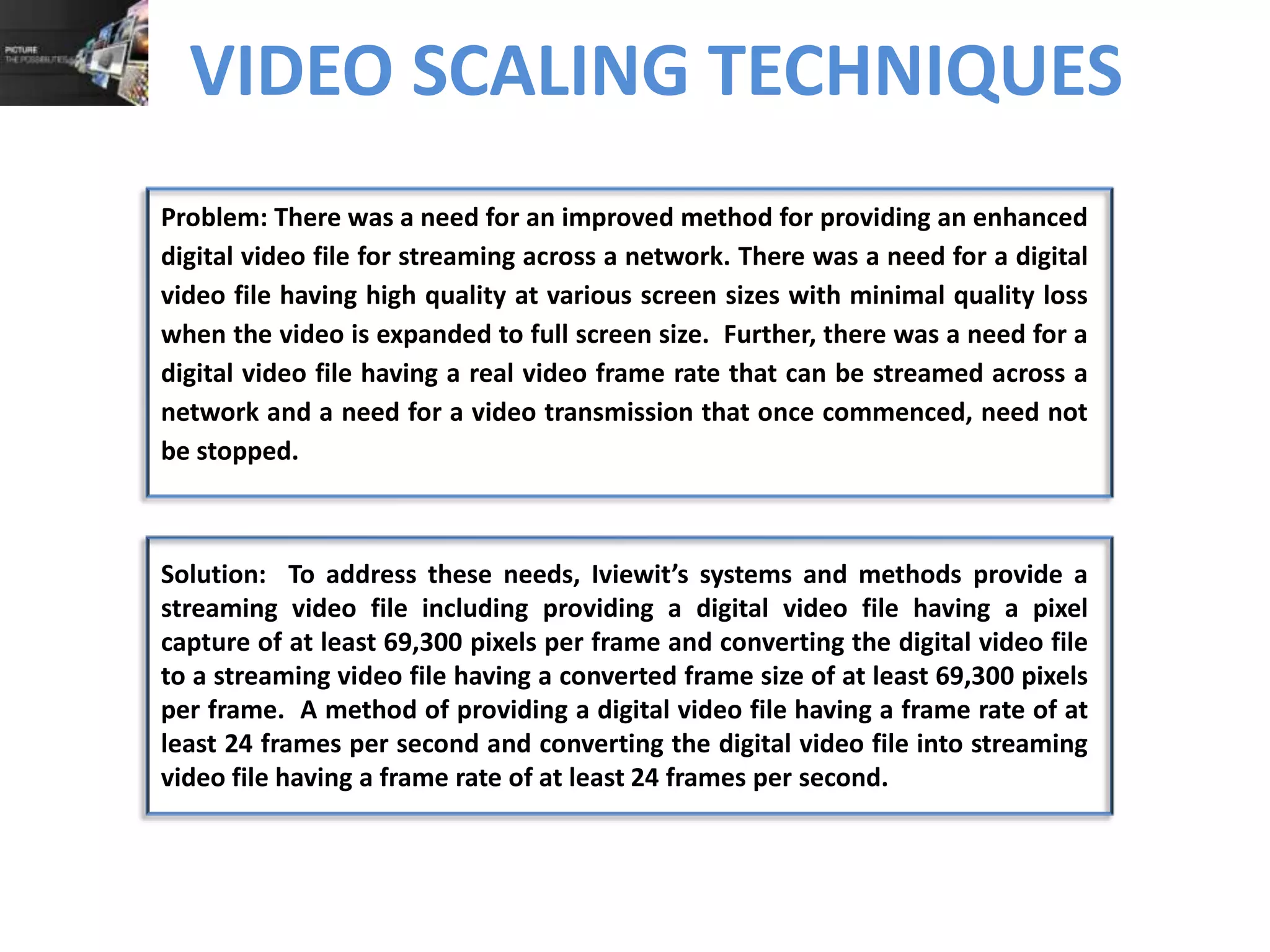 Video Scaling Techniques | PPT