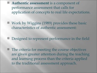 Student Centered Assessment | PPT