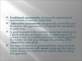 Student Centered Assessment | PPT