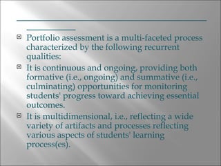Student Centered Assessment | PPT