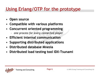 A Virtual World Distributed Server Developed In Erlang As A Tool For Analysing Needs Of ...