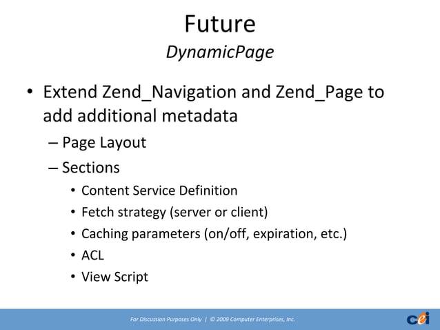 A Zend Architecture presentation | PPT