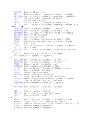 A z index of the windows cmd command line | DOCX