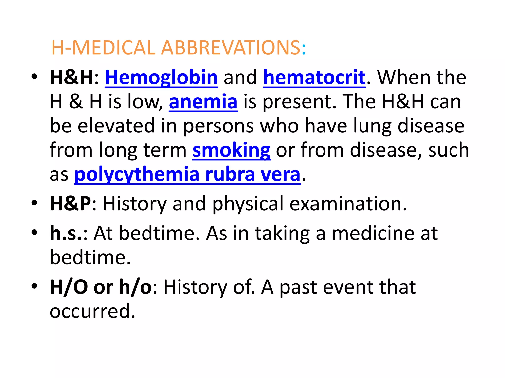 A -z medical abbrevations of anatomy | PPTX