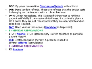 A -z medical abbrevations of anatomy | PPTX