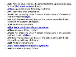 A -z medical abbrevations of anatomy | PPTX | Lung and Respiratory ...