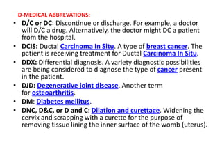 A -z medical abbrevations of anatomy | PPTX | Lung and Respiratory ...