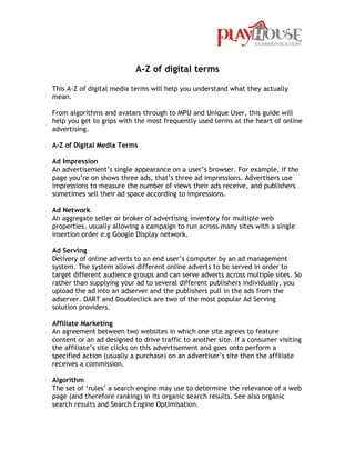 A-Z of digital terms | PDF
