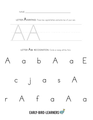 แบบฝึกหัด เขียน-A-z | PDF