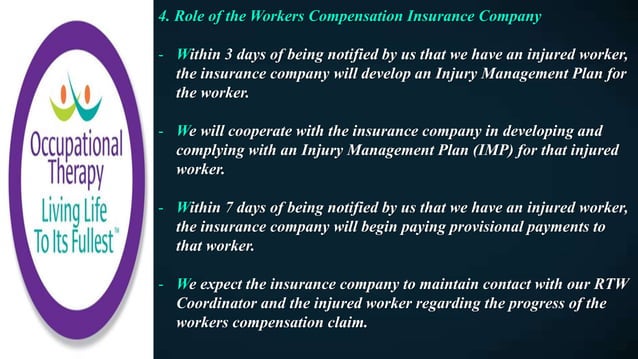 Occupational Therapy Work Injury & Return to Work | PPTX | Injuries ...