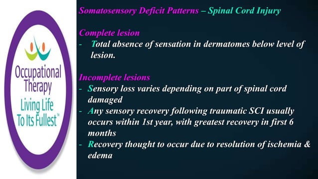 Occupational Therapy Management of Sensory Dysfunction & Oedema | PPTX ...