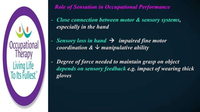 Occupational Therapy Management of Sensory Dysfunction & Oedema | PPTX ...