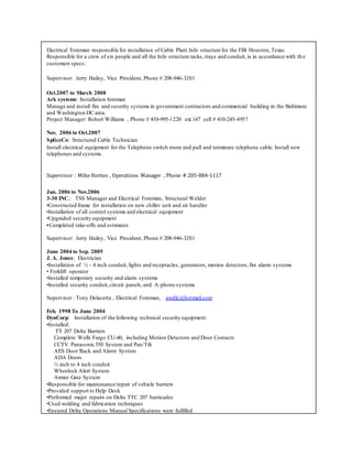 Mike Mattare resume (1) | PDF