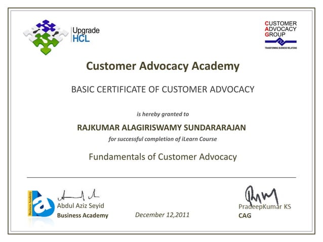 RAJKUMAR ALAGIRISWAMY SUNDARARAJAN - CAA Basic Certificate | PDF