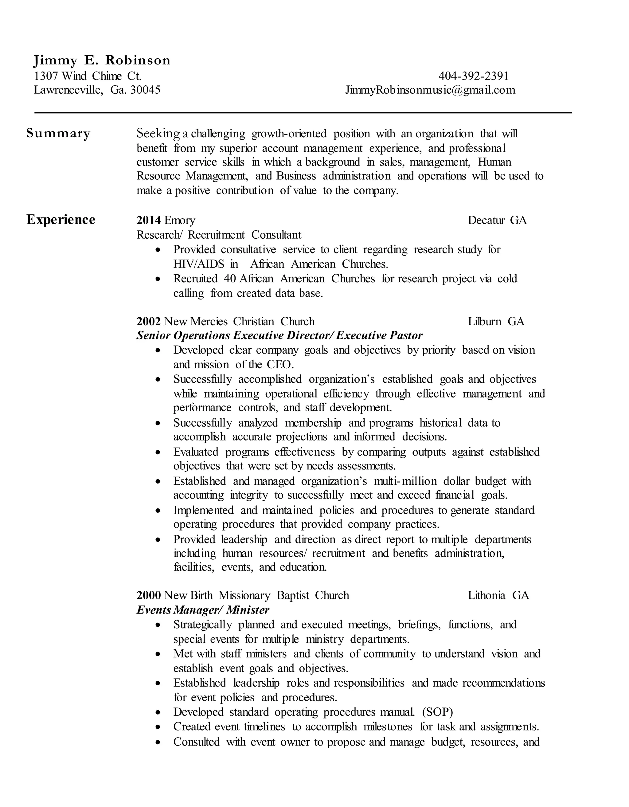 Resume rev 9 10 15 | PDF