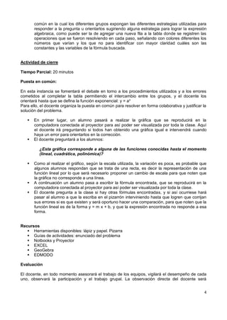 SECUENCIA DIDACTICA - FUNCIONES EXPONENCIALES | PDF