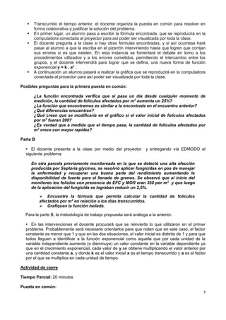 SECUENCIA DIDACTICA - FUNCIONES EXPONENCIALES | PDF