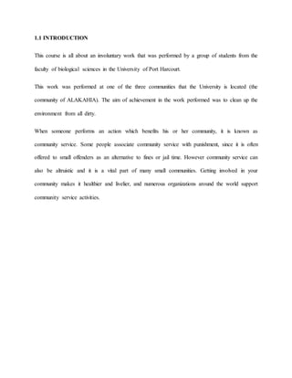 COMMUNITY SERVICE | DOCX