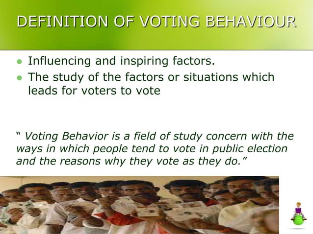 VOTING BEHAVIOUR IN INDIA | PPTX