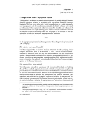 A009 2010-iaasb-handbook-isa-210 | PDF