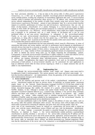 Analysis of service-oriented traffic classification with imperfect traffic classification ...