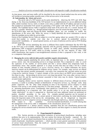 Analysis of service-oriented traffic classification with imperfect traffic classification ...