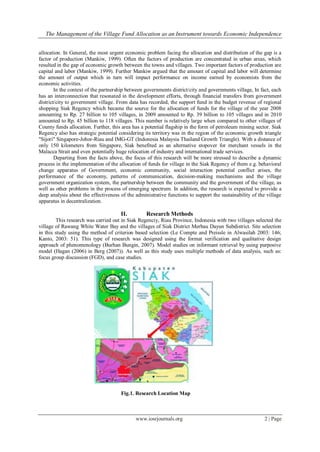 The Management of the Village Fund Allocation as an Instrument towards ...