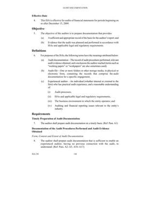 A011 2010-iaasb-handbook-isa-230 | PDF