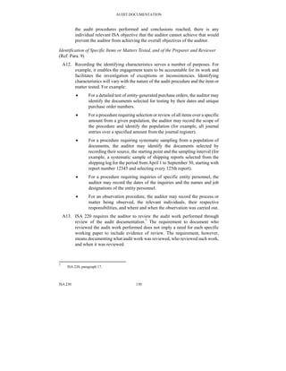 A011 2010-iaasb-handbook-isa-230 | PDF