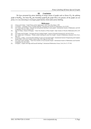 Prime Labelling Of Some Special Graphs | PDF
