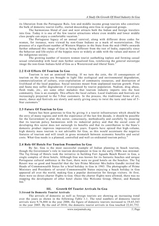 A Study on Growth of Hotel Industry in Goa | PDF