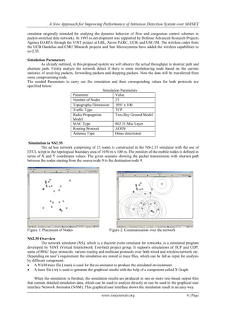 A New Approach for Improving Performance of Intrusion Detection System over MANET | PDF