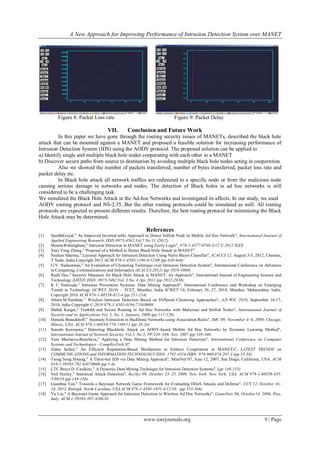 A New Approach for Improving Performance of Intrusion Detection System over MANET | PDF