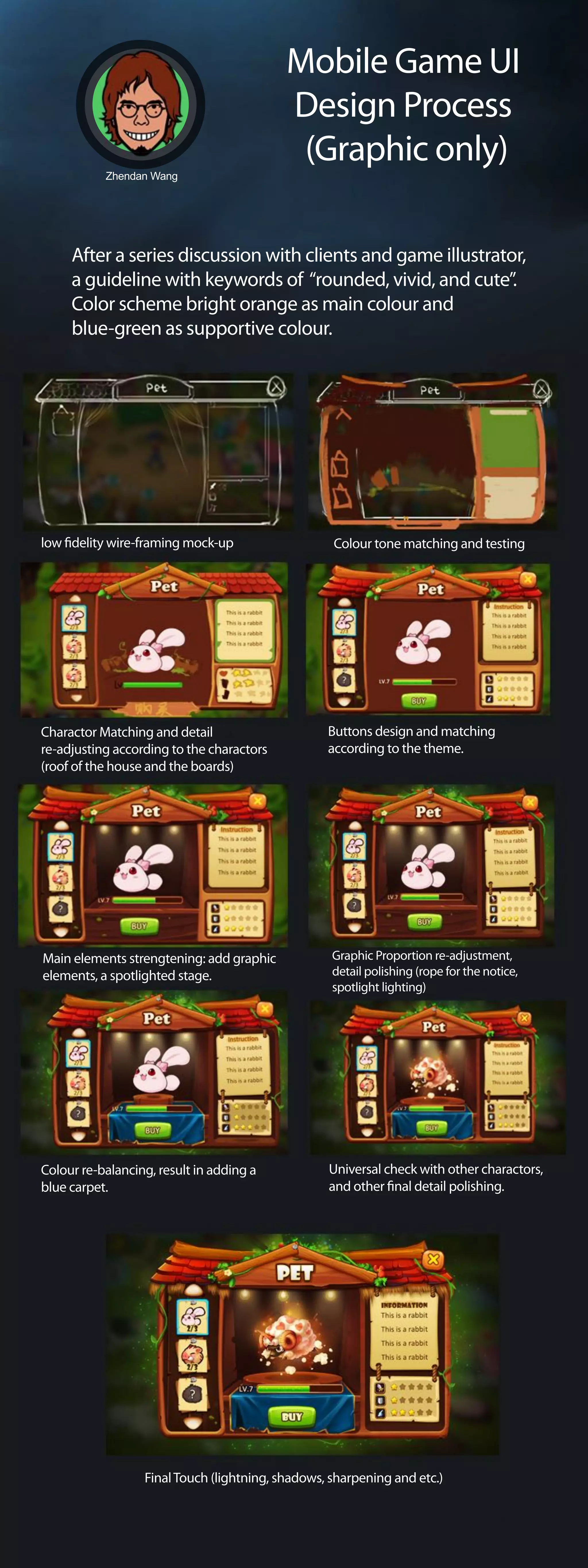 Animal - Cute Game UX-UI designing case | PDF