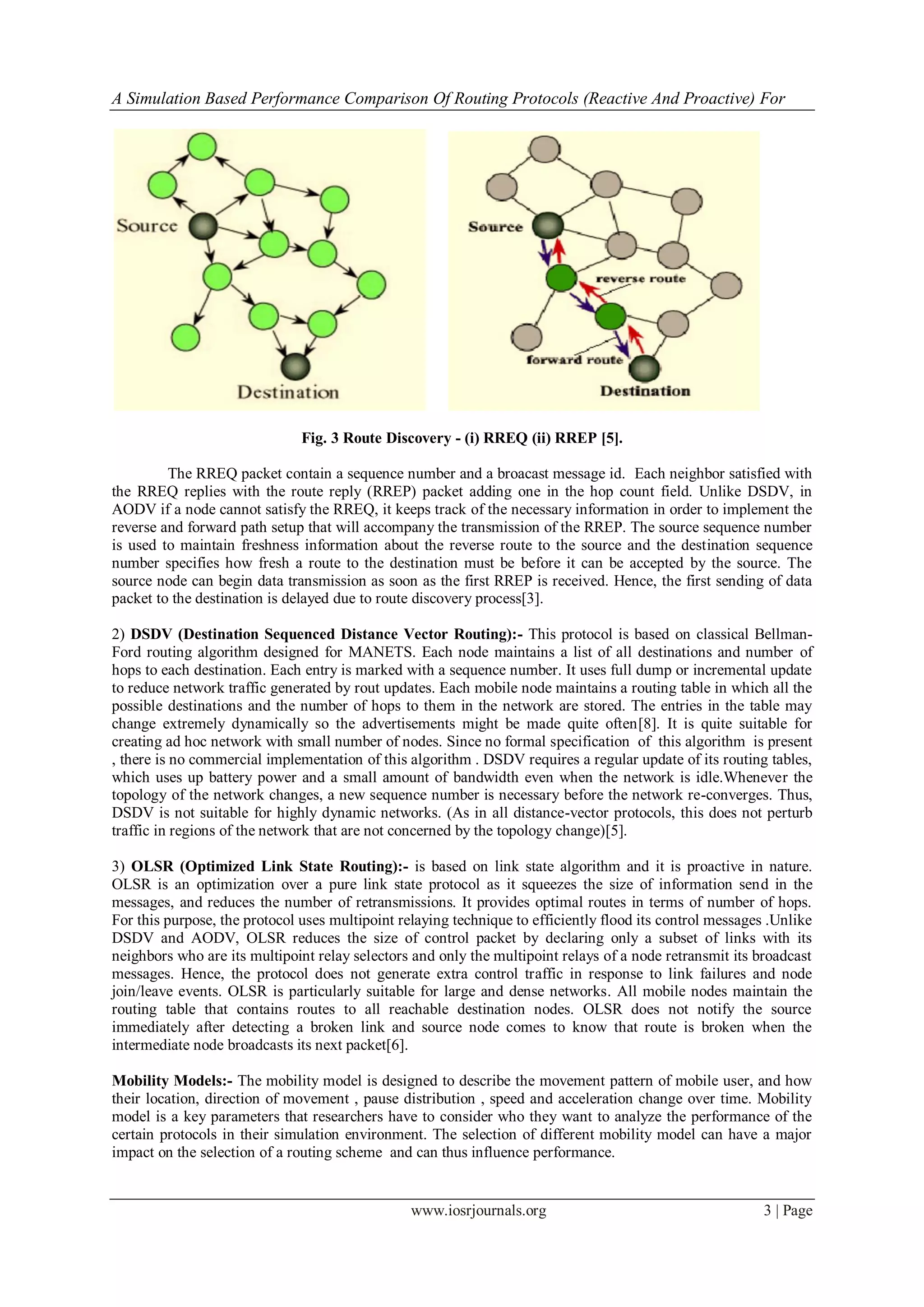 A Simulation Based Performance Comparison Of Routing Protocols Reactive And Proactive For