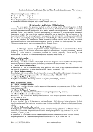 Similarity Solution of an Unsteady Heat and Mass Transfer Boundary Layer Flow over a continuous ...