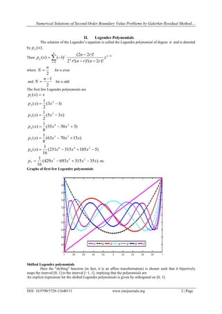 Numerical Solutions of Second Order Boundary Value Problems by Galerkin Residual Method on Using ...