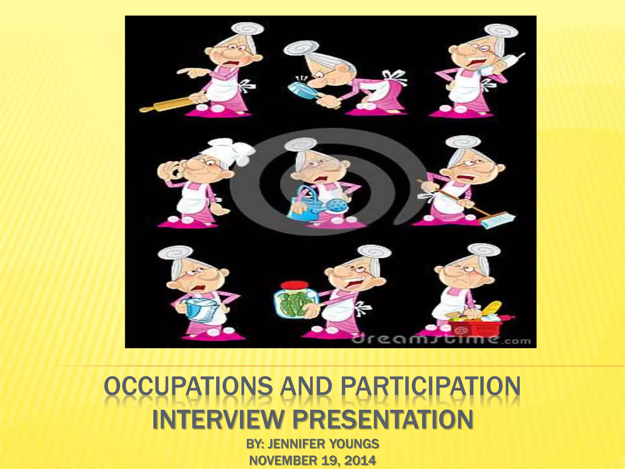 PRESENTATION FOR Occupations and participation | PPT