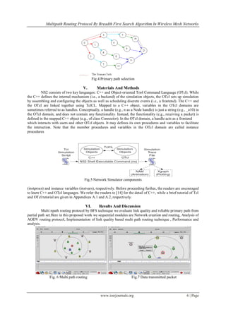 Multipath Routing Protocol by Breadth First Search Algorithm in Wireless Mesh Networks | PDF
