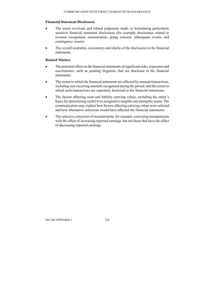 A014 2010-iaasb-handbook-isa-260 | PDF