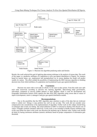 Using Data-Mining Technique for Census Analysis to Give Geo-Spatial Distribution of Nigeria. | PDF