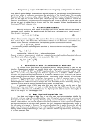 Comparisons of adaptive median filter based on homogeneity level information and the new ...