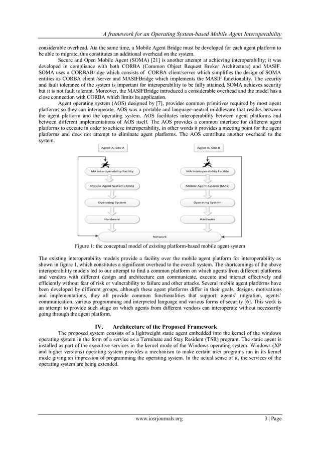 A framework for an Operating System-based Mobile Agent Interoperability | PDF | Programming ...