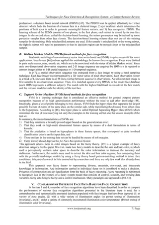 Techniques for Face Detection & Recognition Systema Comprehensive Review | PDF